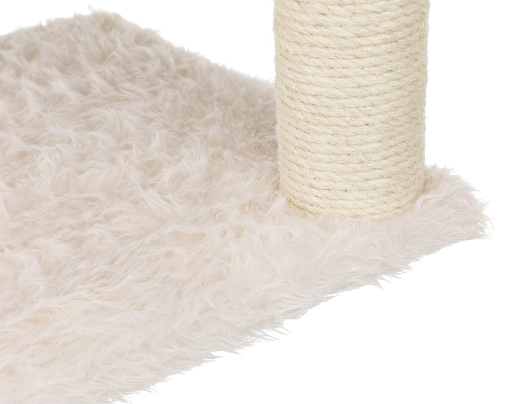 TRIXIE Baza Scratching Post with Hammock | 18" Base. Color: Cream