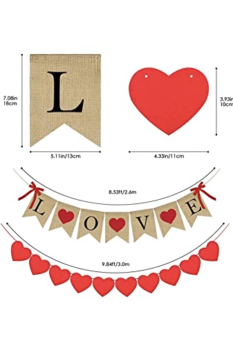 Love Burlap Banner, Happy Anniversary Decorations, Wedding Banner, Proposal Banner, Wedding Decoration Supplies Marriage Proposal Decorations, Photo Prop, Birdal Wedding Supplies