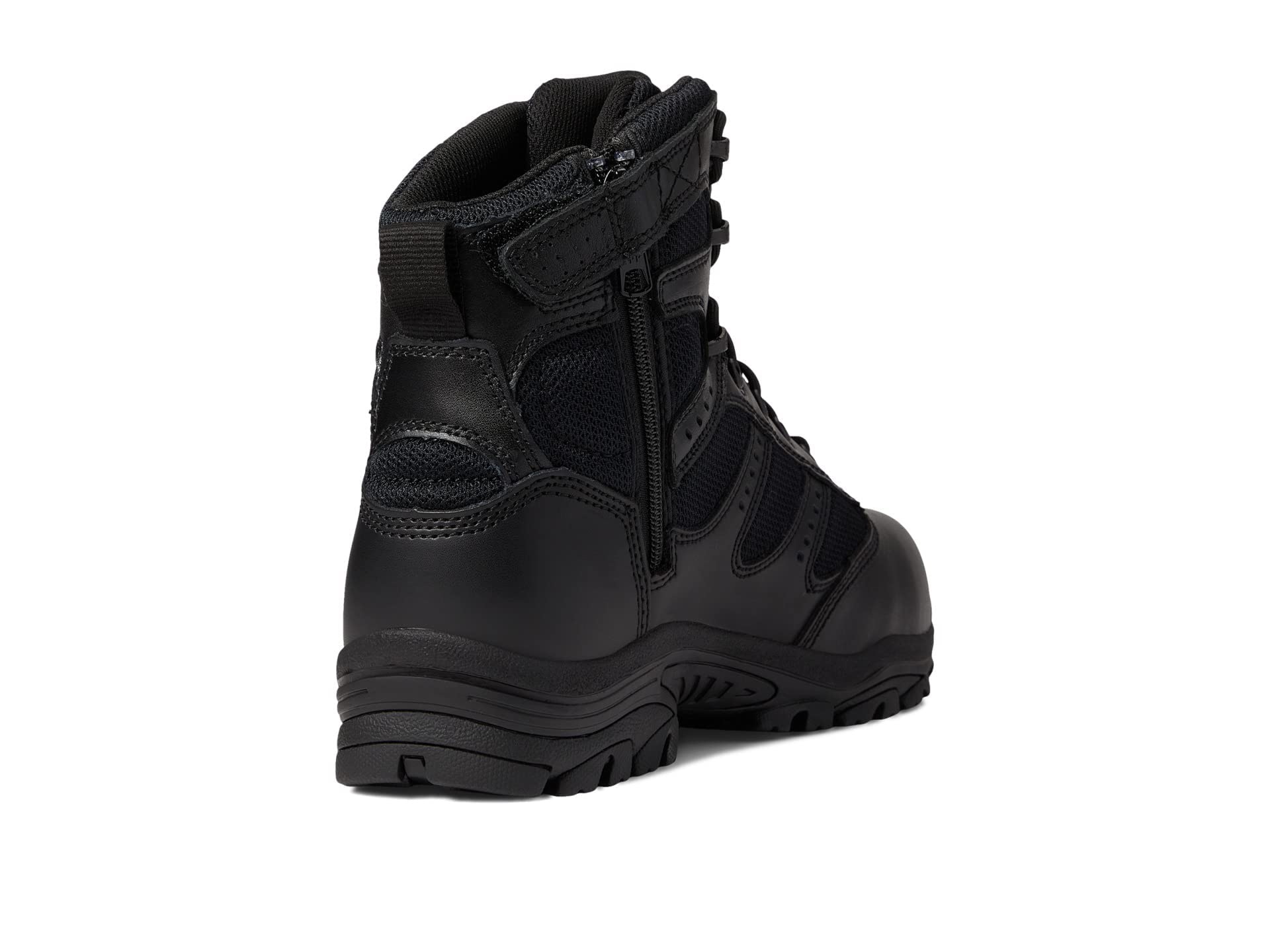 Thorogood Deuce 6” Waterproof Side-Zip Black Tactical Boots for Men and Women with Composite Safety Toe, Full-Grain Leather, and Slip-Resistant Outsole; BBP & EH Rated, Black - 12 M US