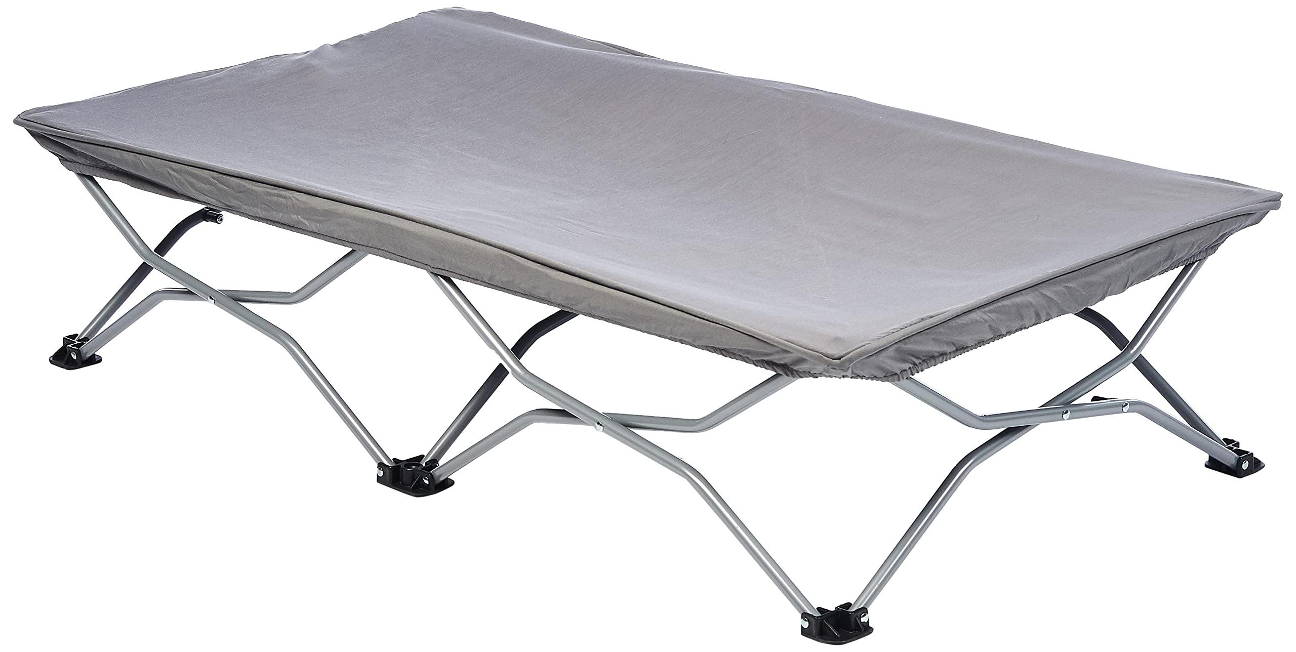 Regalo My Cot Portable Travel Bed, Includes Fitted Sheet, Grey, 1 Count (Pack of 1)