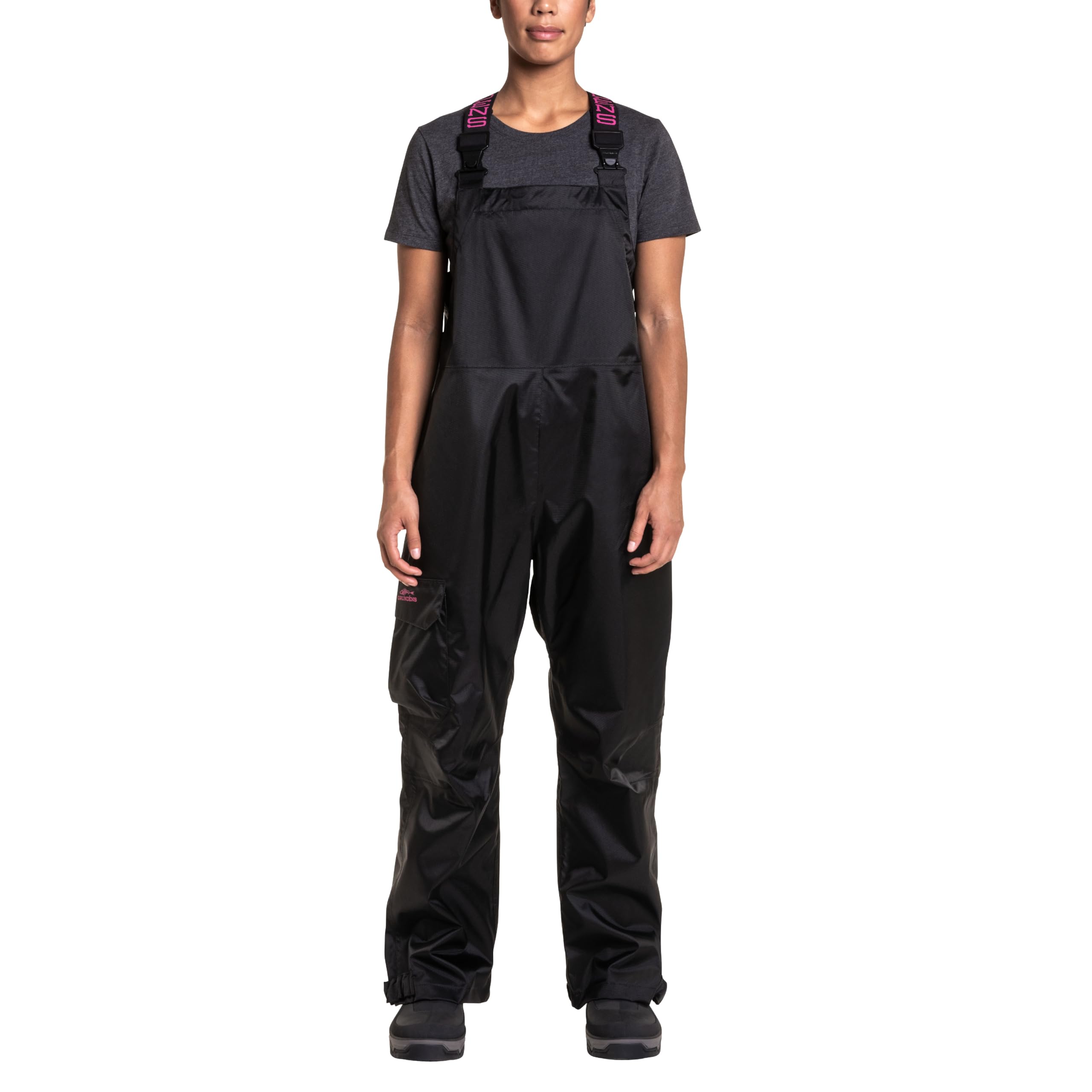 Grundéns Women's Weather Watch Bib | Updated | Waterproof, Stain-Resistant, Black, Medium