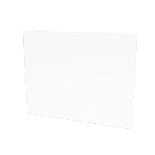 FixtureDisplays® 22x28" Clear Transparent Acyrlic Plexiglass Lucite 1/8" (3mm) Thickness Sneeze Shield DIY Panel 10076-22 * 28"-NF