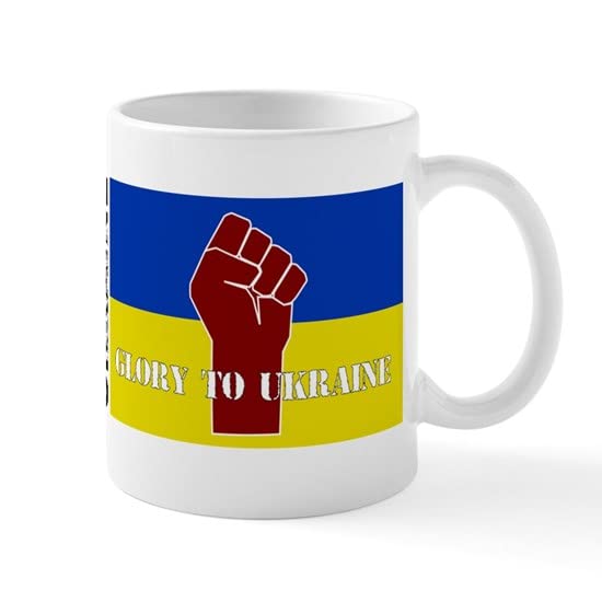 CafePress Glory To Ukraine Mugs Ceramic Coffee Mug, Tea Cup 11 oz