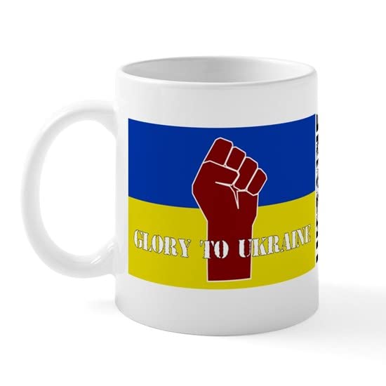 CafePress Glory To Ukraine Mugs Ceramic Coffee Mug, Tea Cup 11 oz