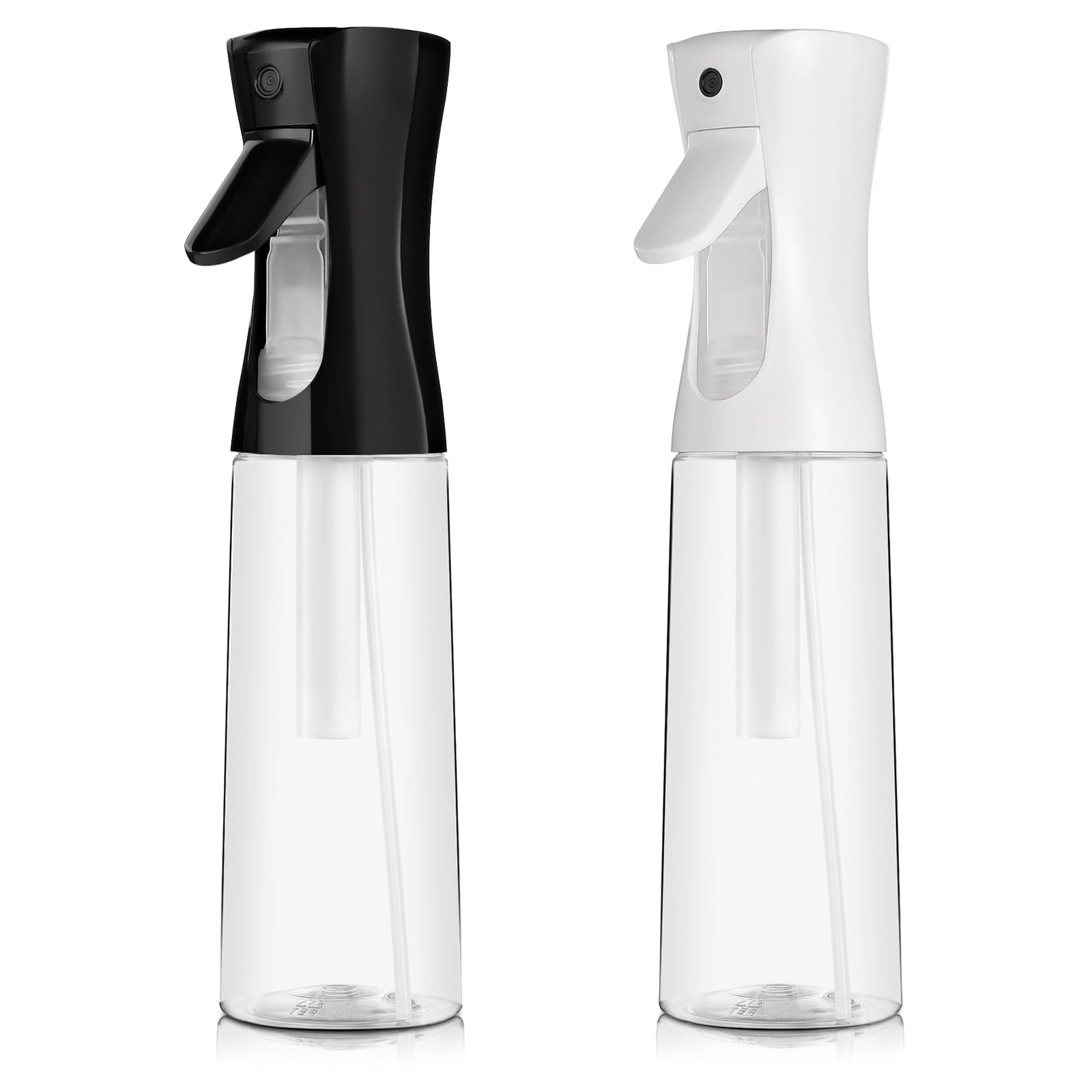 IMPORX Continuous Spray Bottle for Hair (10.1oz/300ml) 2 Pack Home Essentials Spray Bottles For Cleaning Empty Ultra Fine Water Mister Sprayer For Hairstyling Garden Plants Curly Hair Perfume Etc