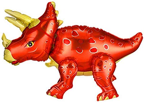 4Pack Giant Self Standing Dinosaur Foil Balloons for Dinosaur Birthday Party Supplies Decorations