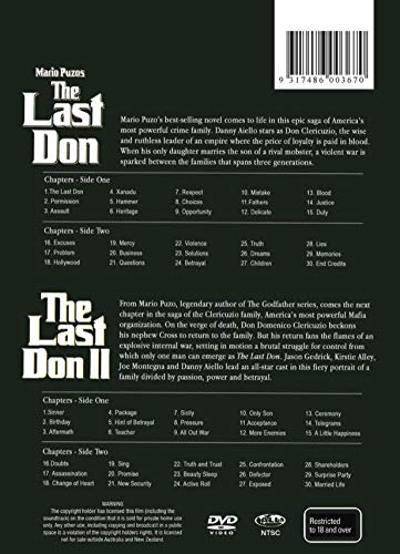 The Last Don 1 and 2 Collection Duo DVD Box Set