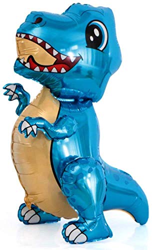 4Pack Giant Self Standing Dinosaur Foil Balloons for Dinosaur Birthday Party Supplies Decorations