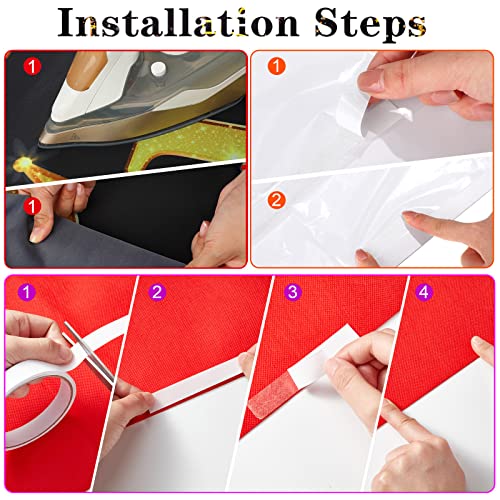 6.5 x 5 ft VIP Photography Backdrop Red Carpet Backdrop Film Movie Banner Paparazzi Props Party Accessory and Runner Red Carpet Runner 2.6 x 15 ft with Carpet Tape for Theme Party Decorations