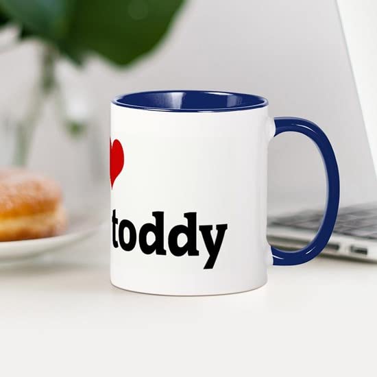 CafePress I Love My Hot Toddy Mug Ceramic Coffee Mug, Tea Cup 11 oz