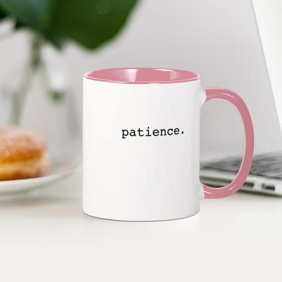 CafePress Patience. Mug Ceramic Coffee Mug, Tea Cup 11 oz