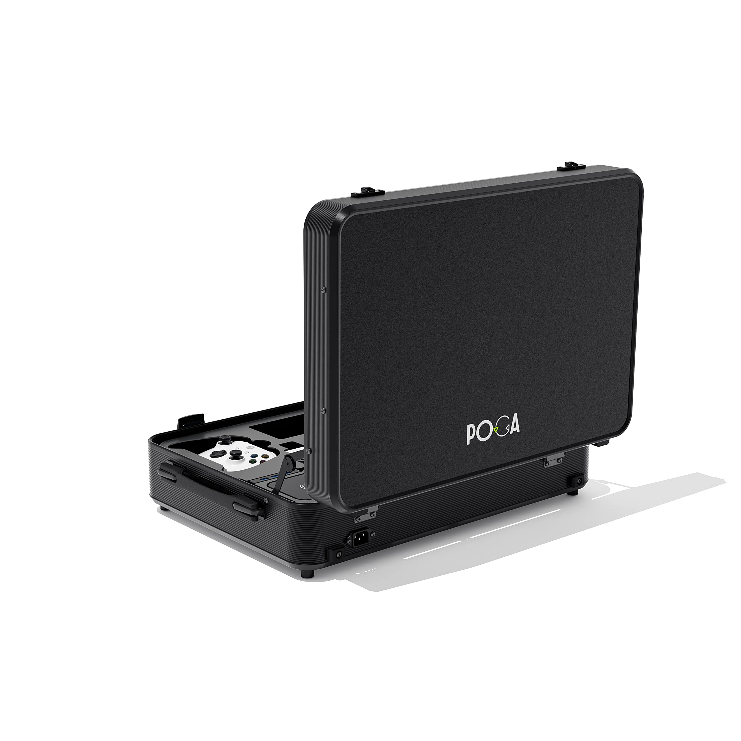 POGA PRO Premium Portable Console Travel Case incl. Trolley and 21,5'' ASUS Gaming Monitor for Xbox One X - Black