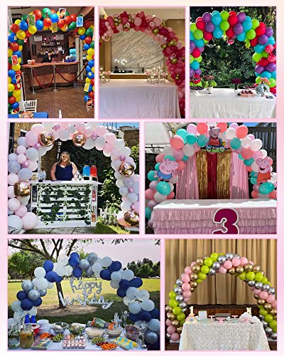YALLOVE 21ft Balloon Arch Stand Kit, Free Combination in Width and Height (e.g. 10ft x 7.5ft), Convenient to Assemble and Disassemble