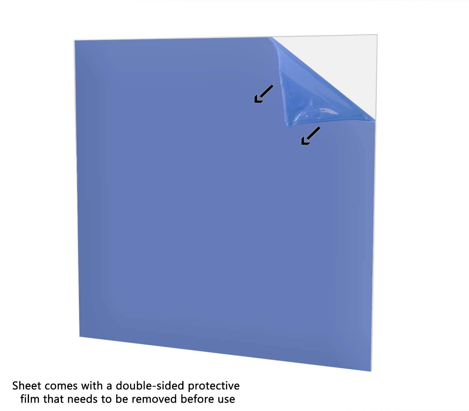 Clear Acrylic Plexiglass Sheet- 1/16" Thick - 12" x 12"