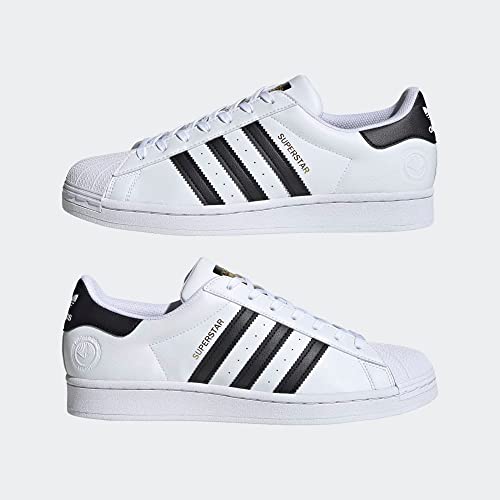 adidas Originals mens Superstar Sneaker, Core Black/White/Core Black, 9 US