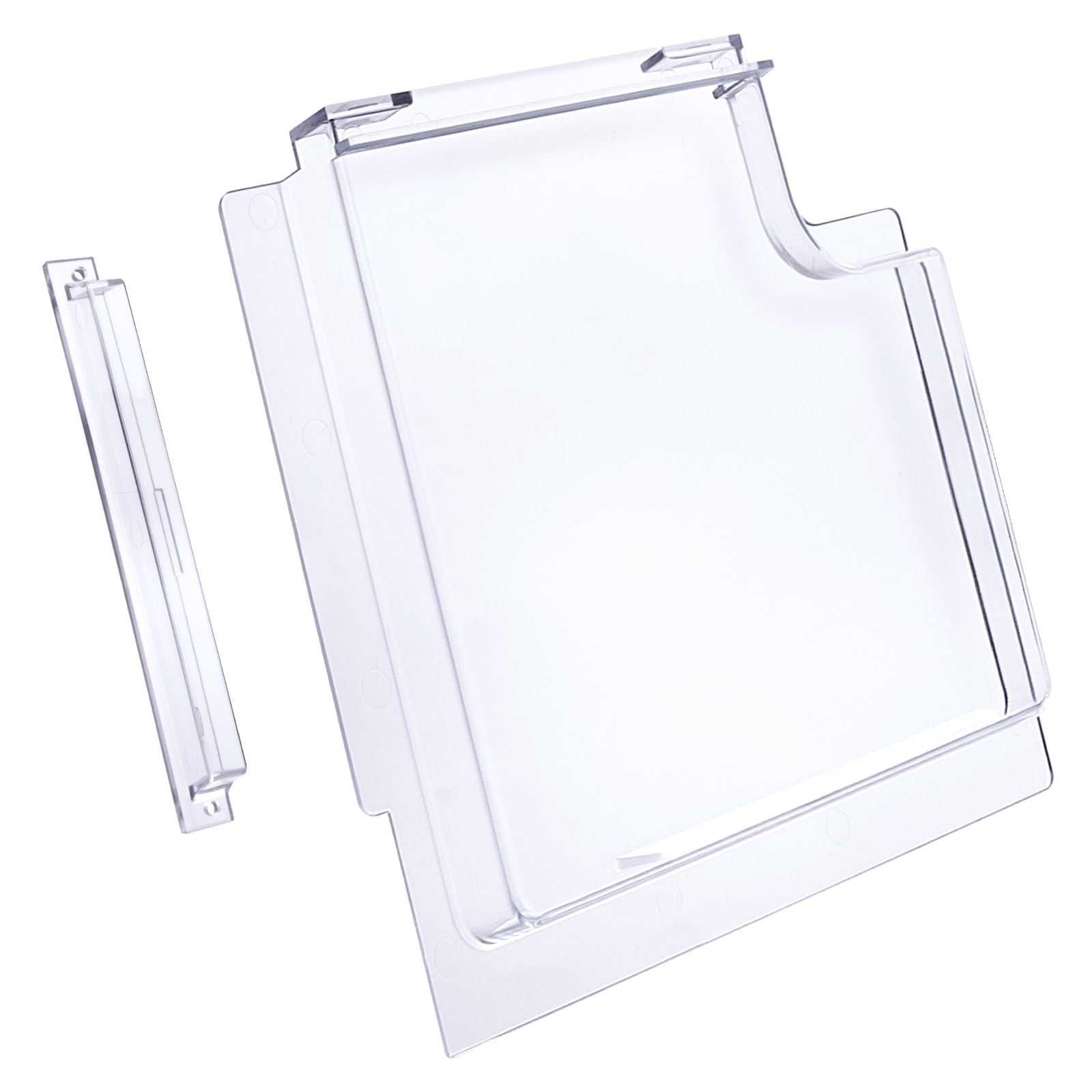 NOVINO RV Screen Door Slider Panel for Dexter 4701-00 RH Right Hand Series 5050 Radius Corner,Clear Plexiglass RV Screen Door Slide and 4700-00 Stopper