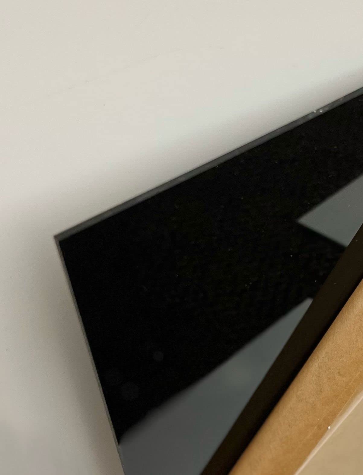 24" x 36" - 1/8" Black Acrylic Plexiglass Sheet, Opaque 0%