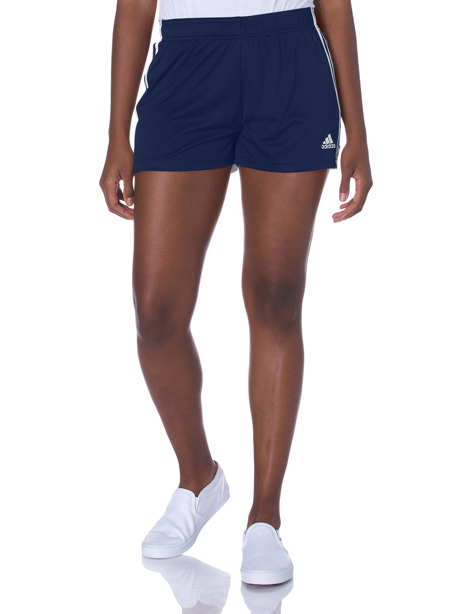 adidas Women's Tastigo 19 Shorts, Dark Blue/White, X-Large