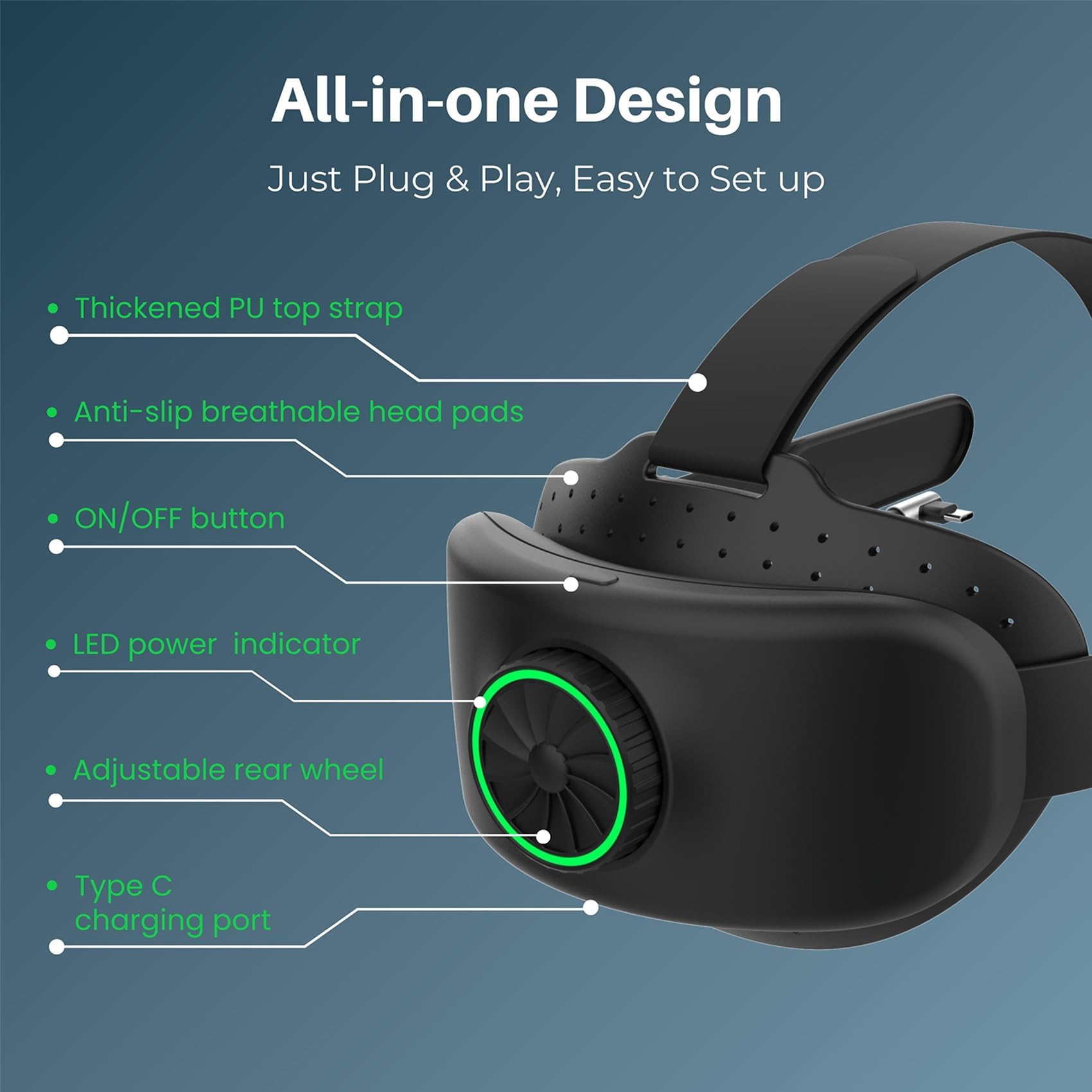 Comfort Head Strap with Battery for Quest 3/Quest 3s, 8000Mah Elite Strap Battery Pack Extend Playtime, Adjustable Lightweight Headset Strap Accessories