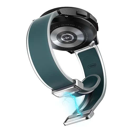 LYSMVIVI Silicone Watch Band 20mm 22mm Quick Release Magnetic Sport Watch Strap for Women Men, Translucent Bands