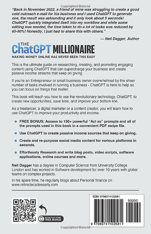 The ChatGPT Millionaire: Making Money Online has never been this EASY (The AI Wealth Engine - How to make money using Chat GPT and Generative AI)