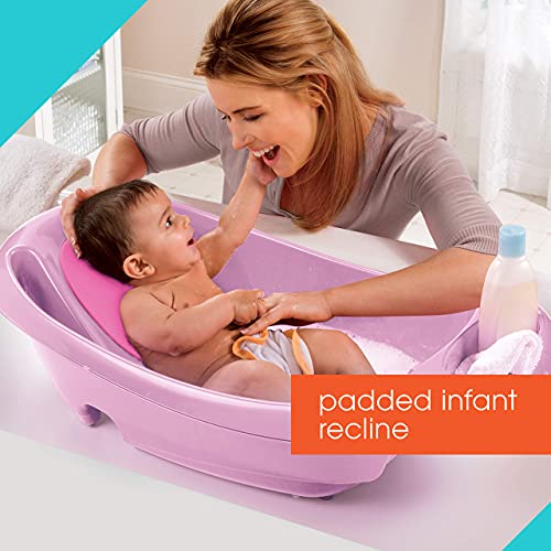 Summer Infant Splish 'N Splash Newborn to Toddler Bath Tub, Pink