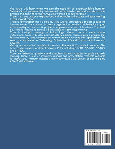 Programming Siemens Step 7 (TIA Portal), a Practical and Understandable Approach, 2nd Edition