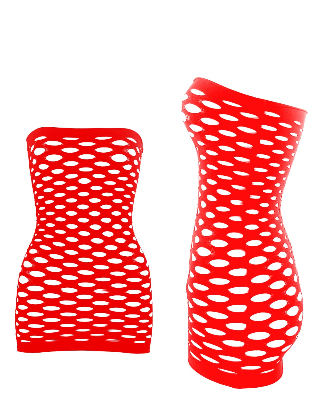 LEMON GIRL 6 Pieces Women's Fishnet Lingerie Top Mesh Babydoll Chemises Dress General Size