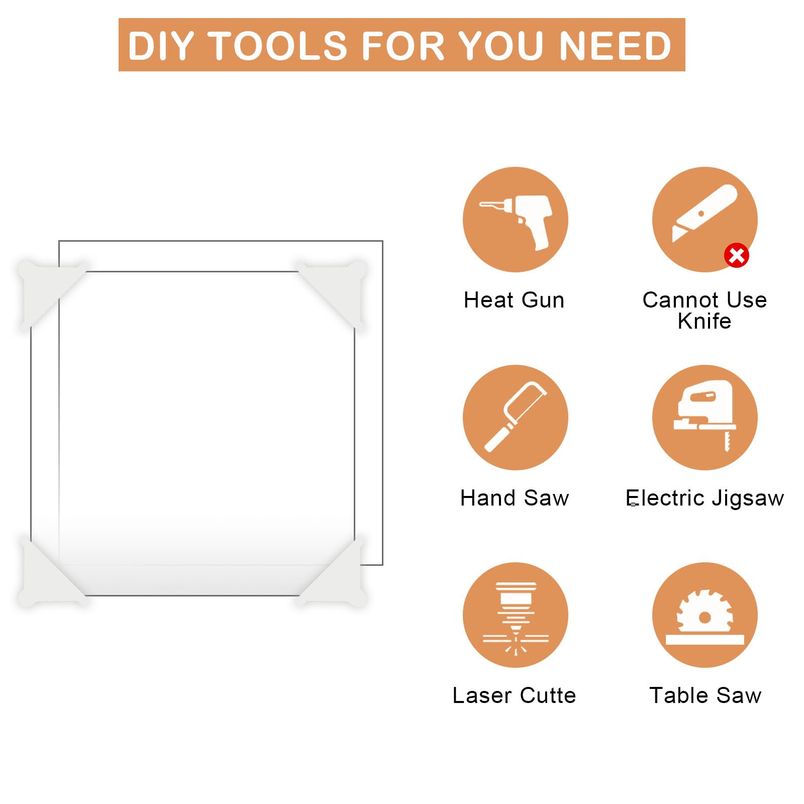 24x24 Clear Cast Acrylic Sheet 1/4 Plexiglass for Laser Cutting,Crafts,Signs Art Projects
