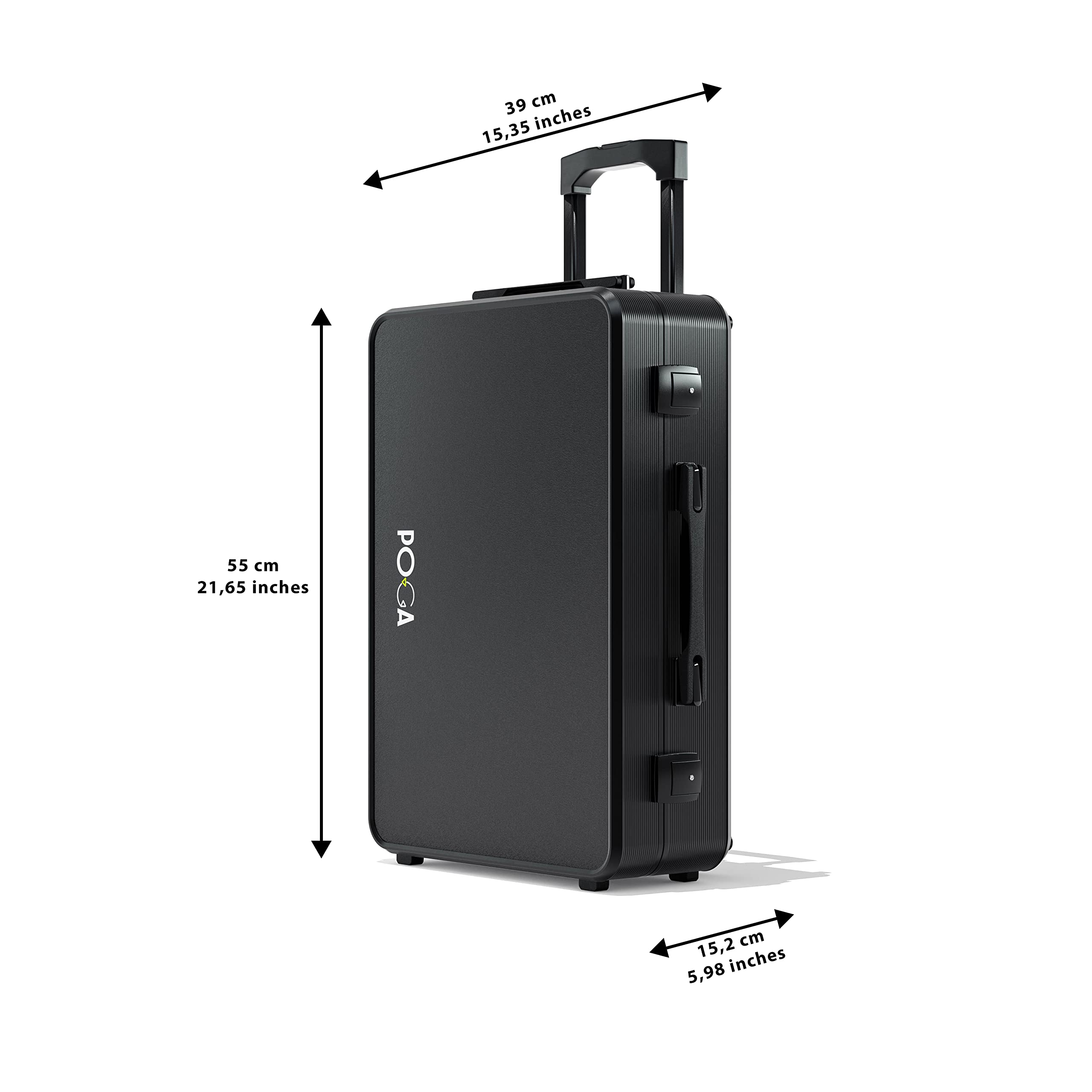 POGA PRO Premium Portable Console Travel Case incl. Trolley and 21,5'' ASUS Gaming Monitor for PS4 Pro - Black