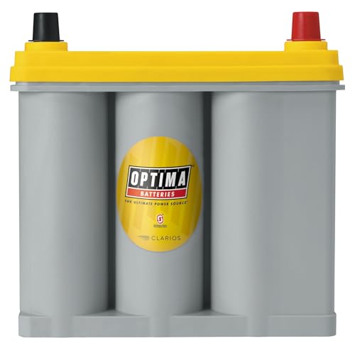 OPTIMA Batteries High Performance D51R YellowTop Dual Purpose Sealed AGM Car, Truck and SUV Battery, 450 CCA, Maintenance Free, Versitile Mounting