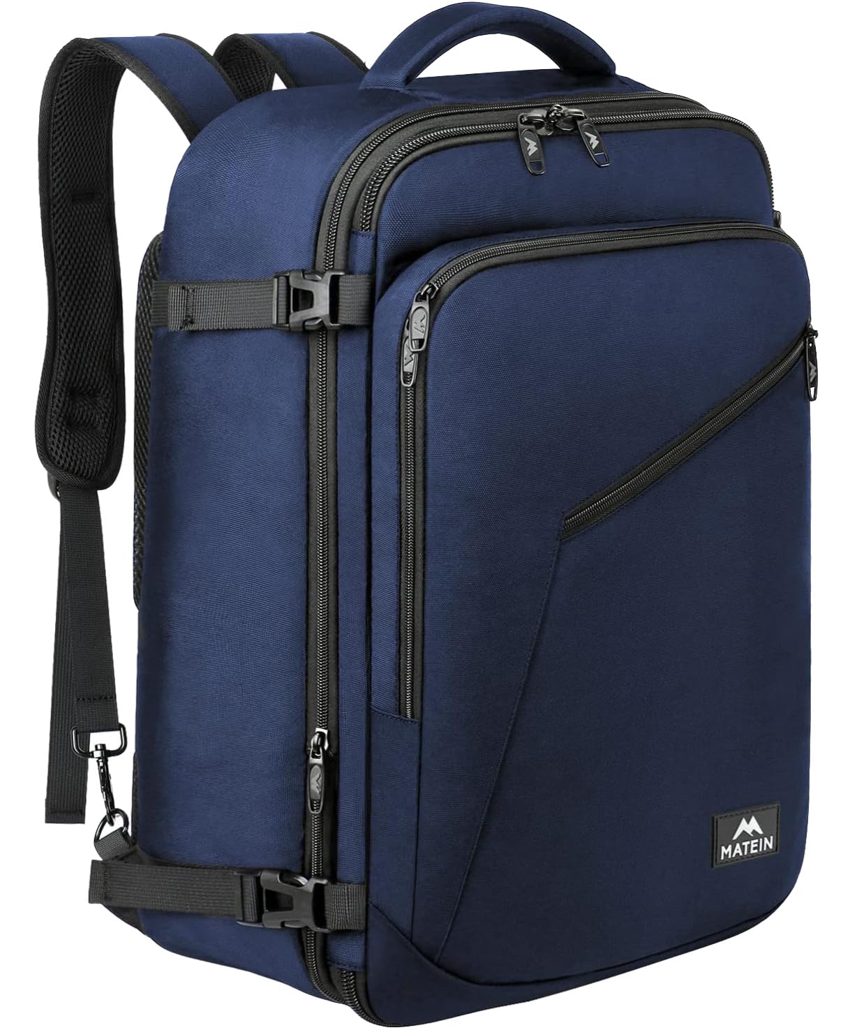 MATEIN Backpack for Travel, 27L Water Resistant Carry on Backpack Fits Under Airline Seat, Convertible Work Daypack with 2 Handles, Hiking Daypack for Outdoor Sport,Travel Gifts for Men Women, Blue