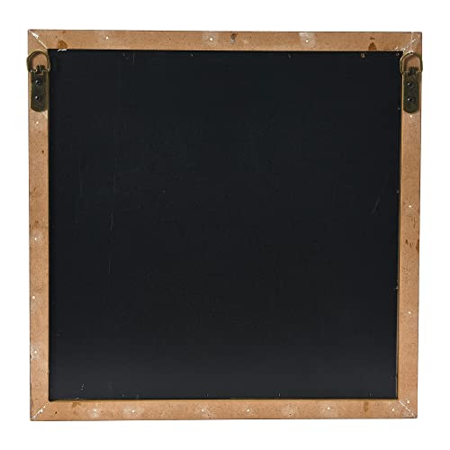 Creative Co-Op Watercolor Nature Landscape with Solid Wood Frame