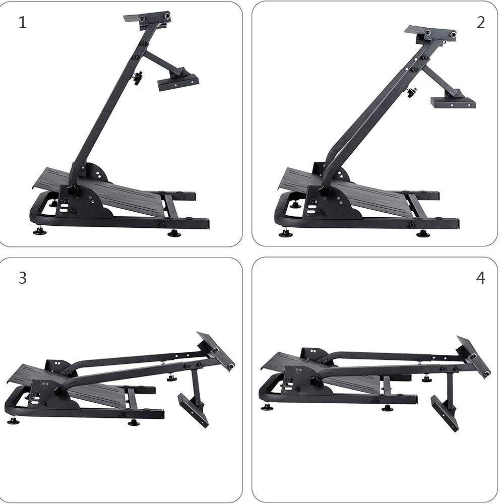 Minneer Steering Racing Wheel Stand Fit for Logitech G25, G29, G920, G923, Thrustmaster TMX, t80, Fanatec, PS4, PC Gaming Simulator Cockpit Wheel, Pedal & Shifters Not Included