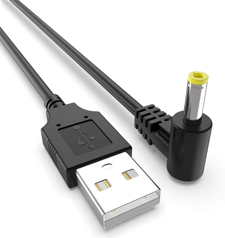 Gomass Replacement PSP Charger Cable, USB Power Cord for Sony PSP PlayStation Portable Charging for PSP 1000 2000 3000 Series (PSP-1001, 2001, 3001) and E-1000 L-Shape