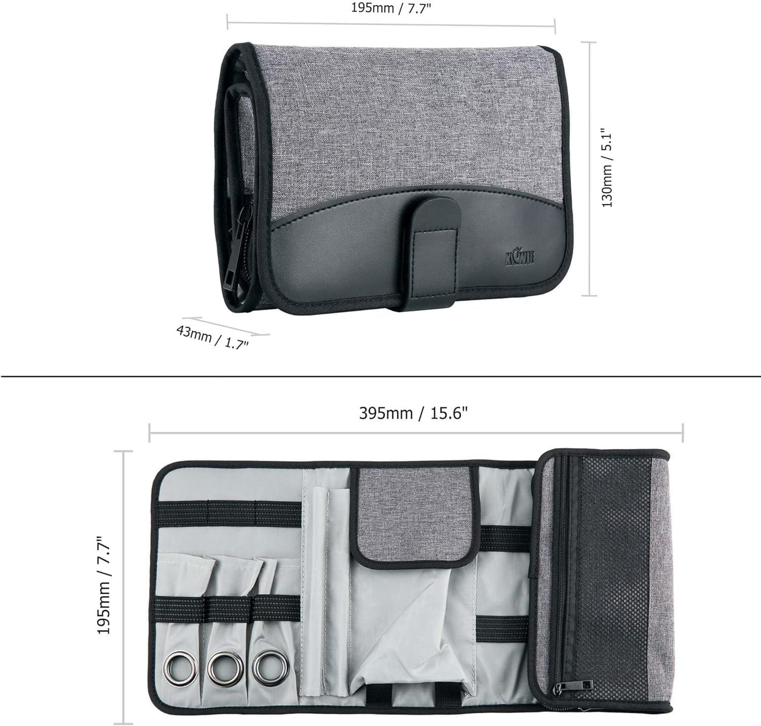 Travel Cable Organizer Pouch Electronic Carry Case Portable Power Bank, Charger, Cable, Pens Storage Bag for Cord, Charger, Phone, Earphone SD Cards