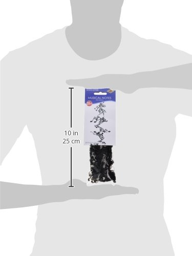 Beistle Black Musical Notes Garland (25 Ft) -1 Pc