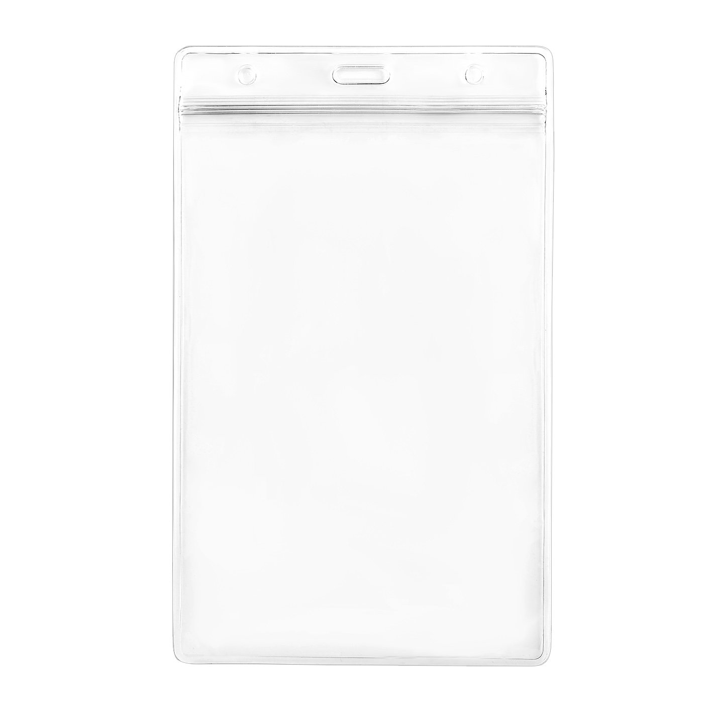 24PCS Transparent Extra Large 6x4" Badge Holders for Passport ID,Cash,Plane Ticket, Receipts,Credit Card, etc