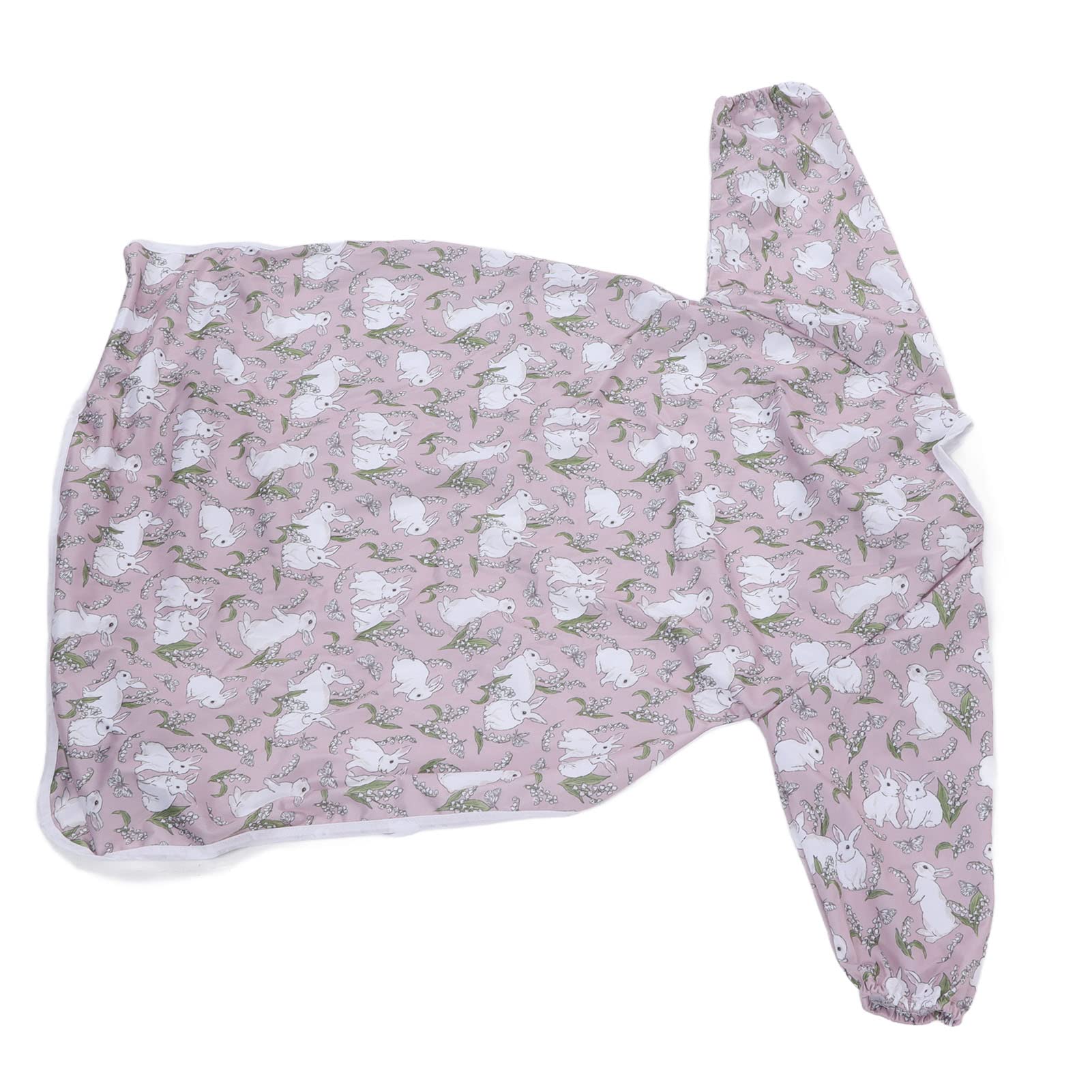 SPYMINNPOO Highchair Cover, Integrated Waterproof Prevent Food Stain Polyester Sleeve Coverall Bib for Kids Dining (Rabbit)