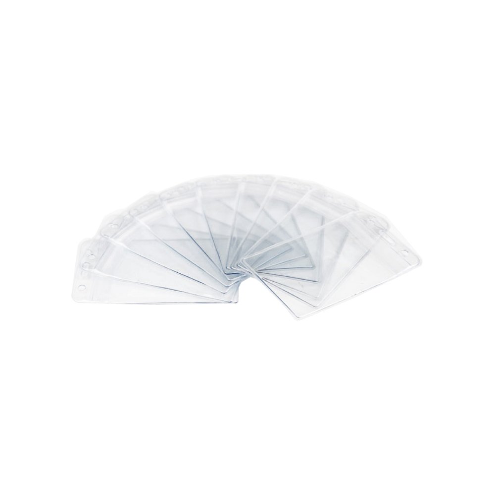 24PCS Transparent Extra Large 6x4" Badge Holders for Passport ID,Cash,Plane Ticket, Receipts,Credit Card, etc