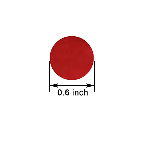 Red Foil Confetti 0.6 inch,Round Red Confetti,Shiny Red Confetti for Party Decoration or Filled Balloons,(3.52 oz)