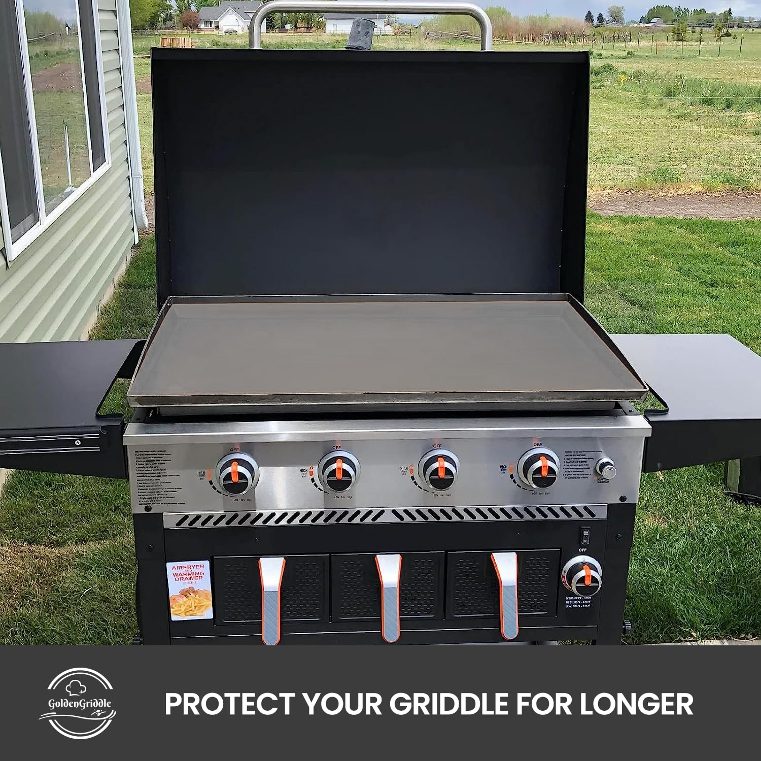 Blackstone Griddle Mat, Griddle cover, blackstone griddle cover 36 inch, 28 inch blackstone griddle cover, griddle protection from dust, insects and waterproof, Griddle accessories. (36 inches)