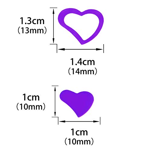 Purple Love Heart Table Confetti - Valentines Party Foil Metallic Sequins Confetti Wedding Engagement Anniversary Bachelorette Mothers Day Party Sprinkles Confetti Decorations, 60g