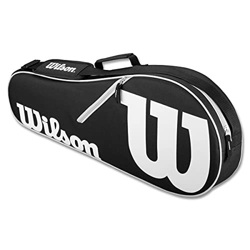Wilson Energy XL 112 Pre-Strung Recreational Tennis Racquet Bundled with a Black Advantage II Tennis Bag - Oversize String Bed & Xtra Long Frame
