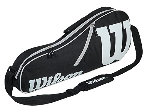 Wilson Energy XL 112 Pre-Strung Recreational Tennis Racquet Bundled with a Black Advantage II Tennis Bag - Oversize String Bed & Xtra Long Frame
