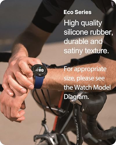 Fullmosa 22mm Silicone Watch Bands No Gaps Compatible for Samsung Galaxy Watch 46mm/Gear S3 Classic/Frontier, Galaxy Watch 3 45mm,(Blue)