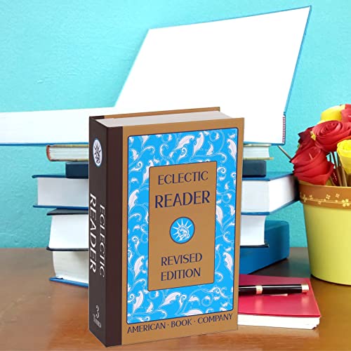 READER Book Safe Storage Box with Real Pages Key Lock Box Money Safe Book Storage Lock Boxes for Personal Items Large Capacity Diversion Safes Hold Phone,Cash