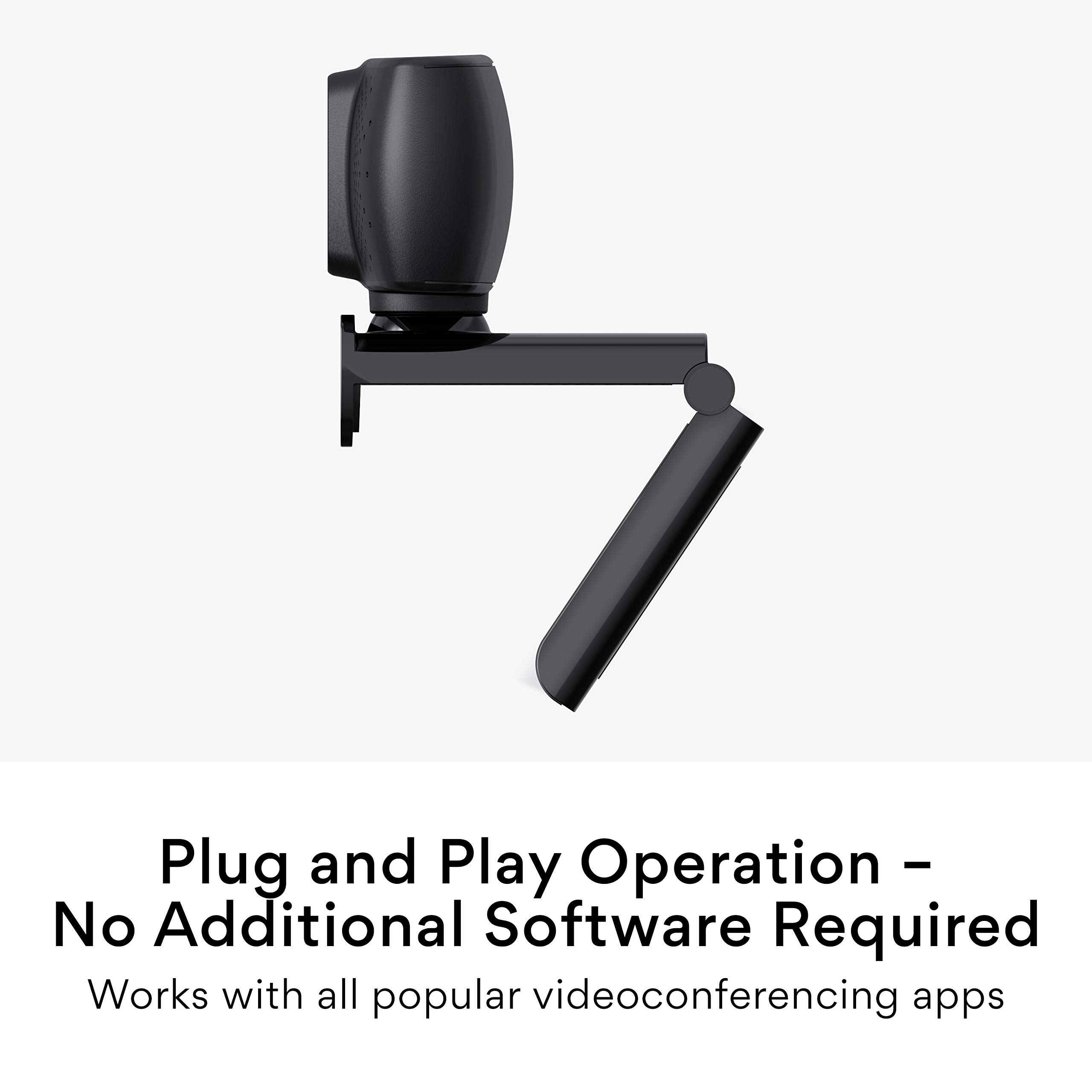 MEE audio 201W 1080p HD Webcam with Mini Tripod, Wide Angle Lens, Microphone, Autofocus, Low Light Correction for Zoom Video Calling; USB Streaming Web Camera for Computer PC Mac Laptop Desktop