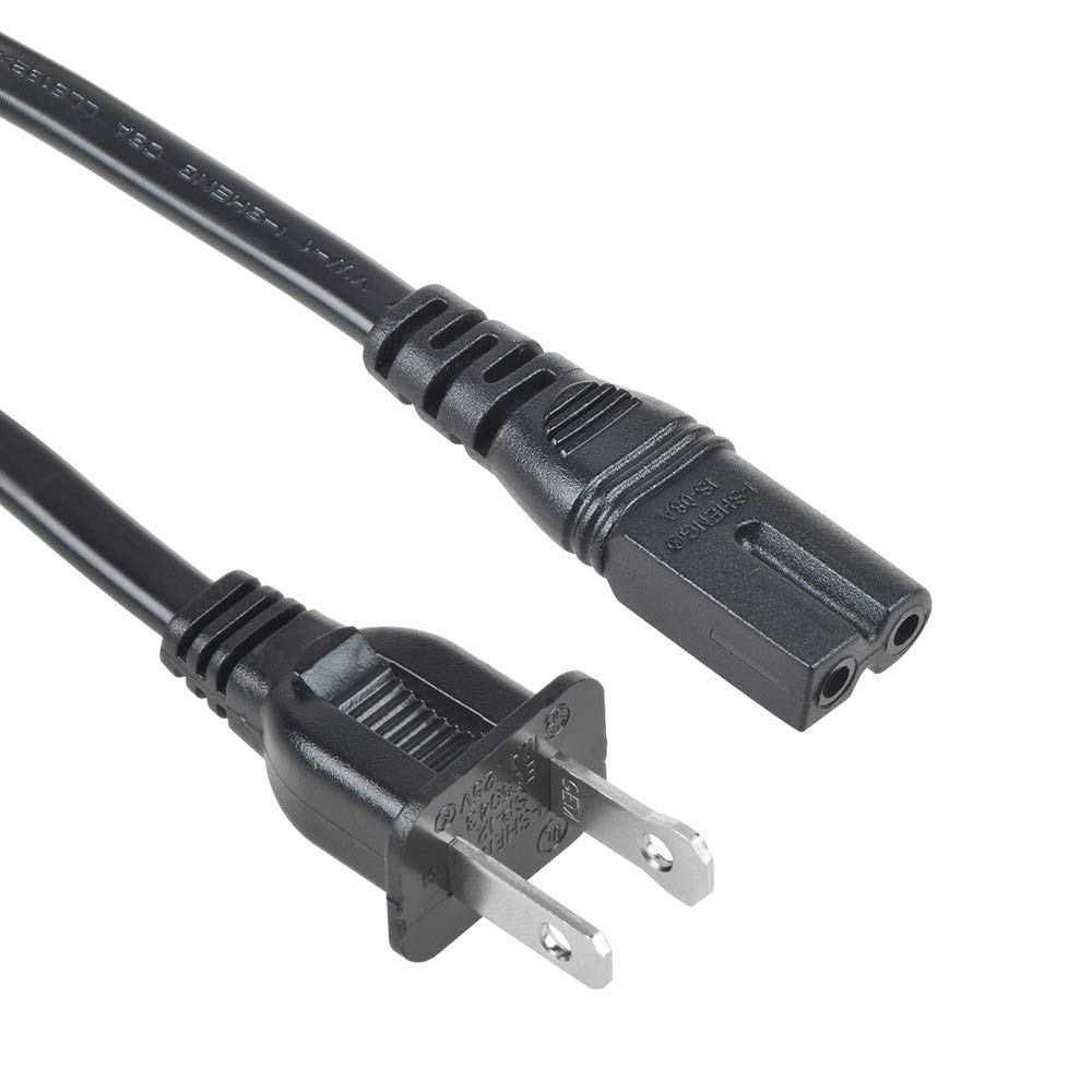 kybate 5ft AC in Power Cord Outlet Socket Cable Plug Lead for Panasonic Sony PlayStation ETC 195, Sony PlayStation PS1 & Sony PlayStation PS2
