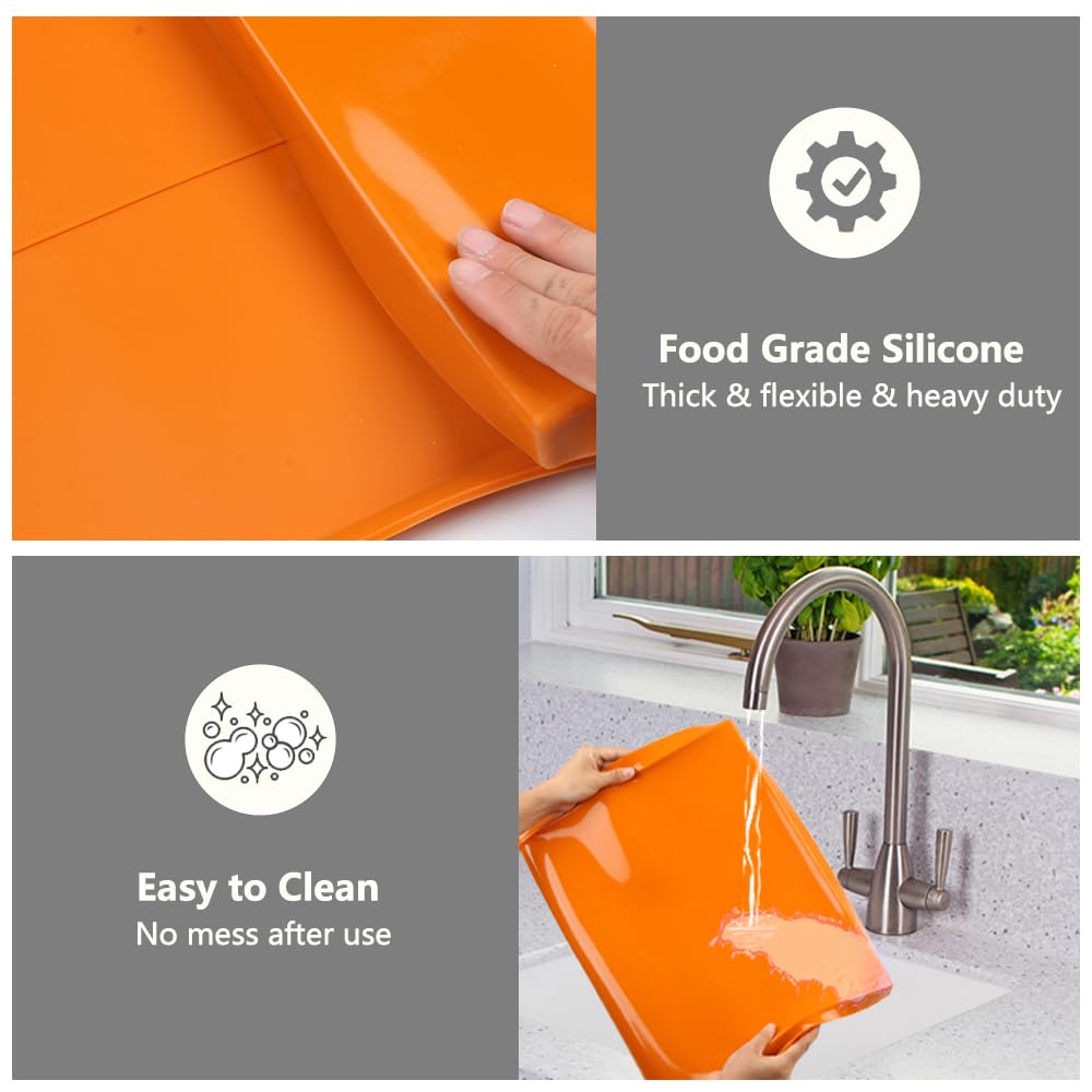 28" Food Grade Silicone Griddle Mat for Blackstone Accessories, Heavy Duty 2.2 LB Grill Mat, Reusable Griddle Cover for Blackstone Protect Your Griddle from Insects Rust (NOT for Pro & XL Series)